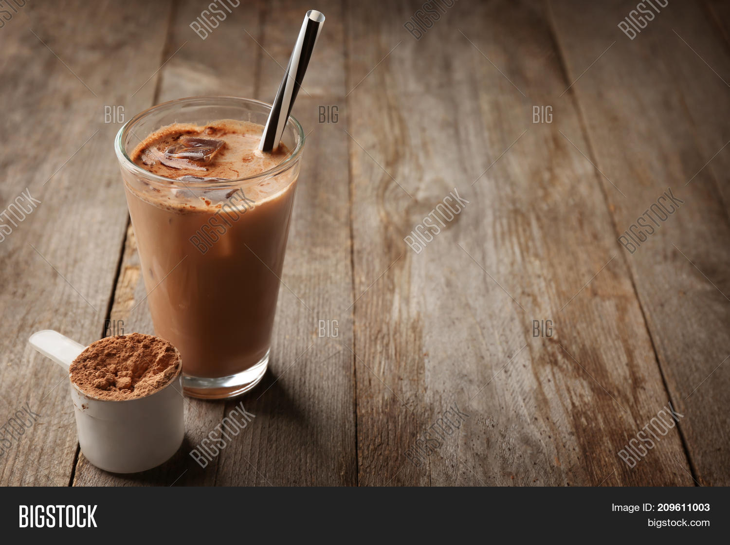 Glass Protein Shake Image & Photo (Free Trial) | Bigstock