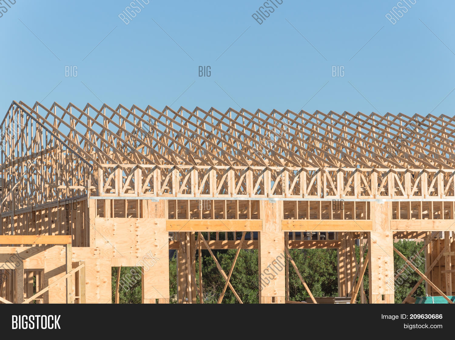 Close- Roof Wood Frame Image & Photo (Free Trial) | Bigstock