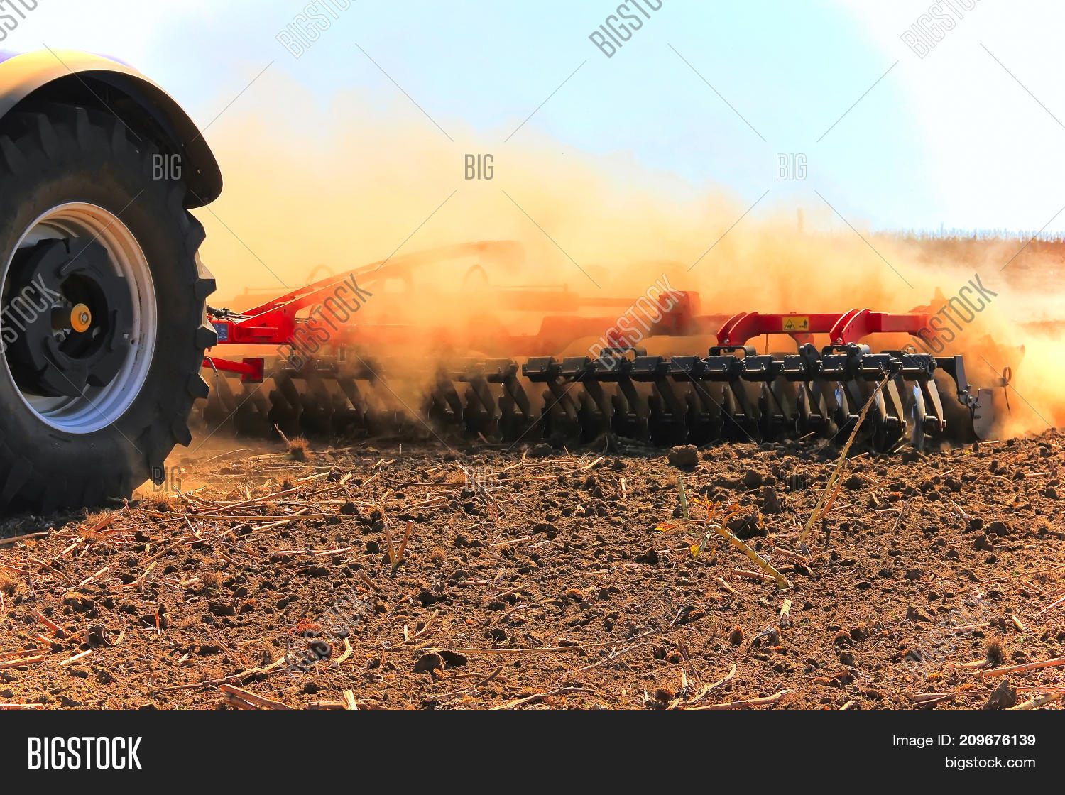 Tractor Working Field Image & Photo (Free Trial) | Bigstock
