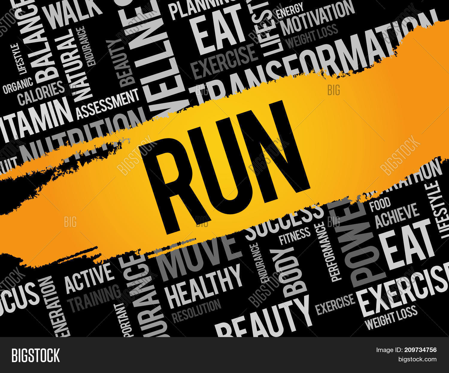 Run Word Cloud Collage Image & Photo (Free Trial) | Bigstock