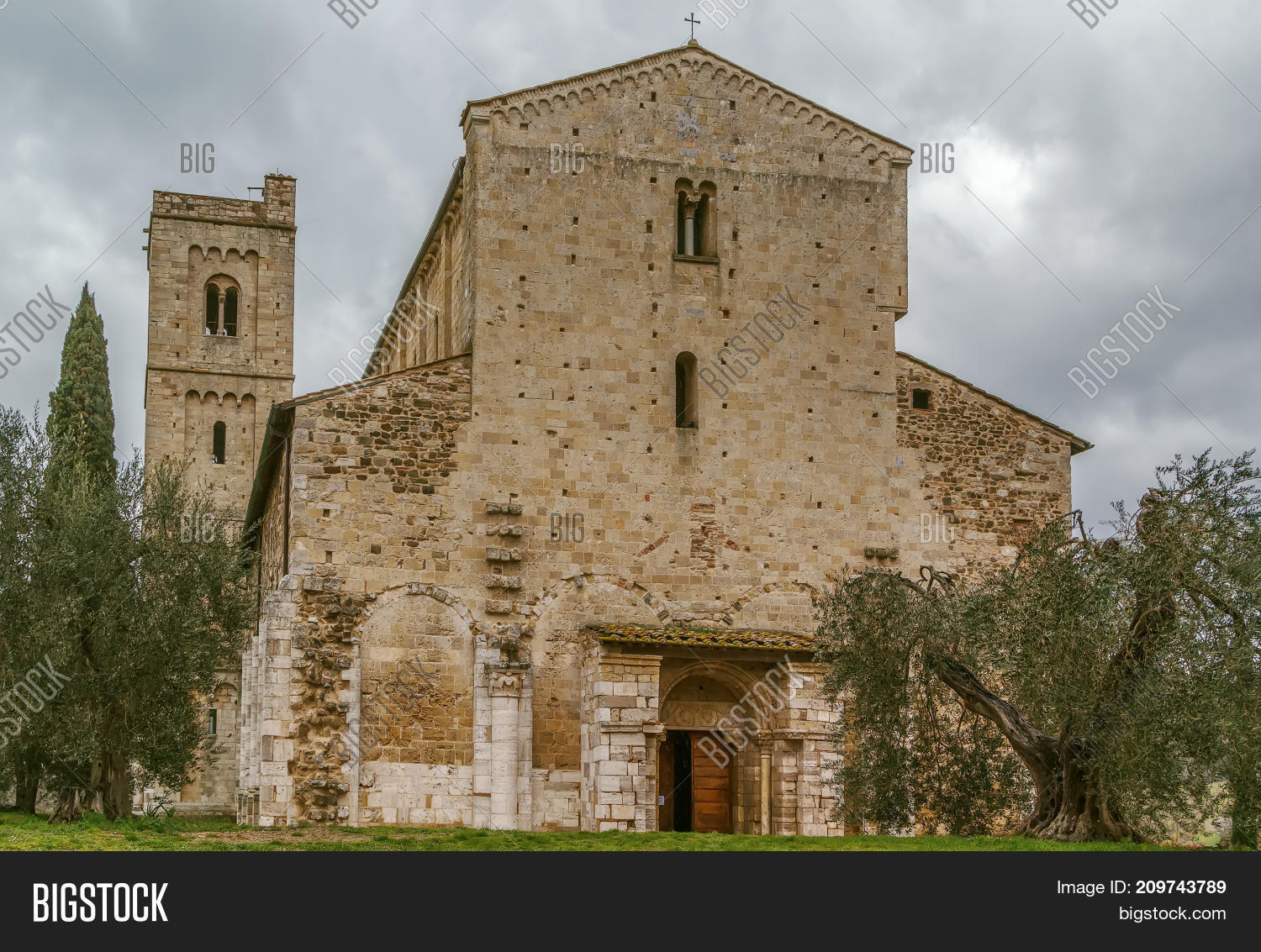 Abbey Sant Antimo Image & Photo (Free Trial) | Bigstock