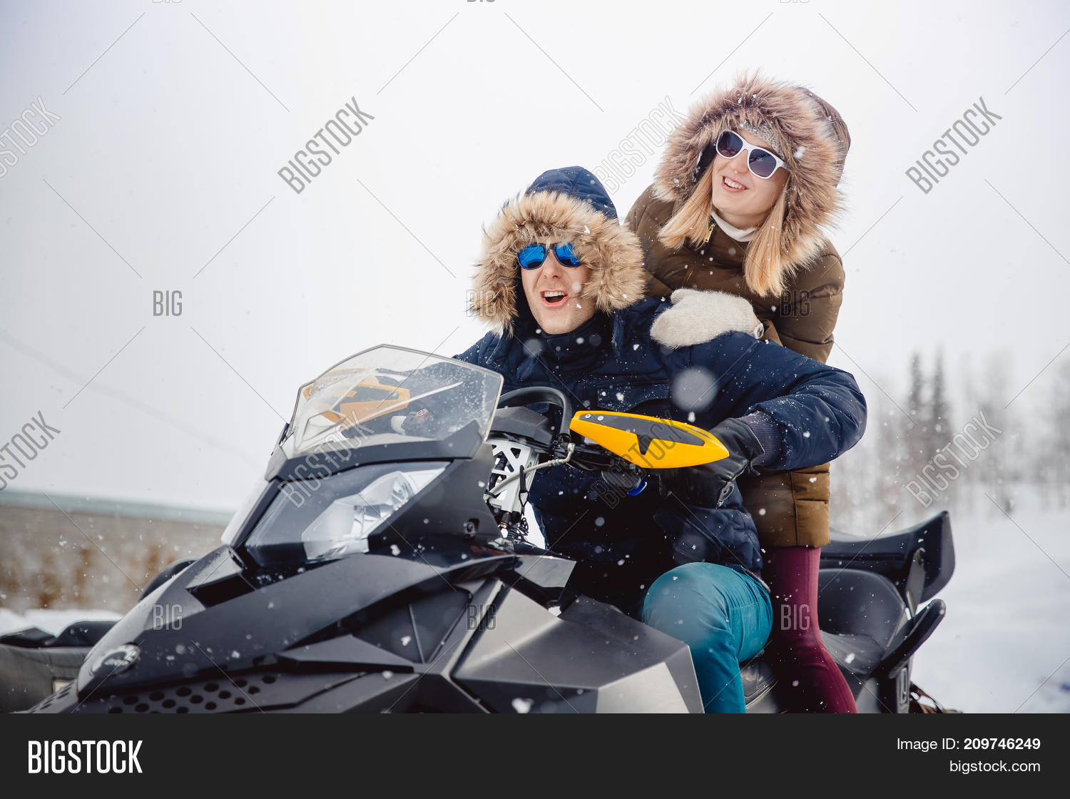 Snowmobile. People Image & Photo (Free Trial) | Bigstock