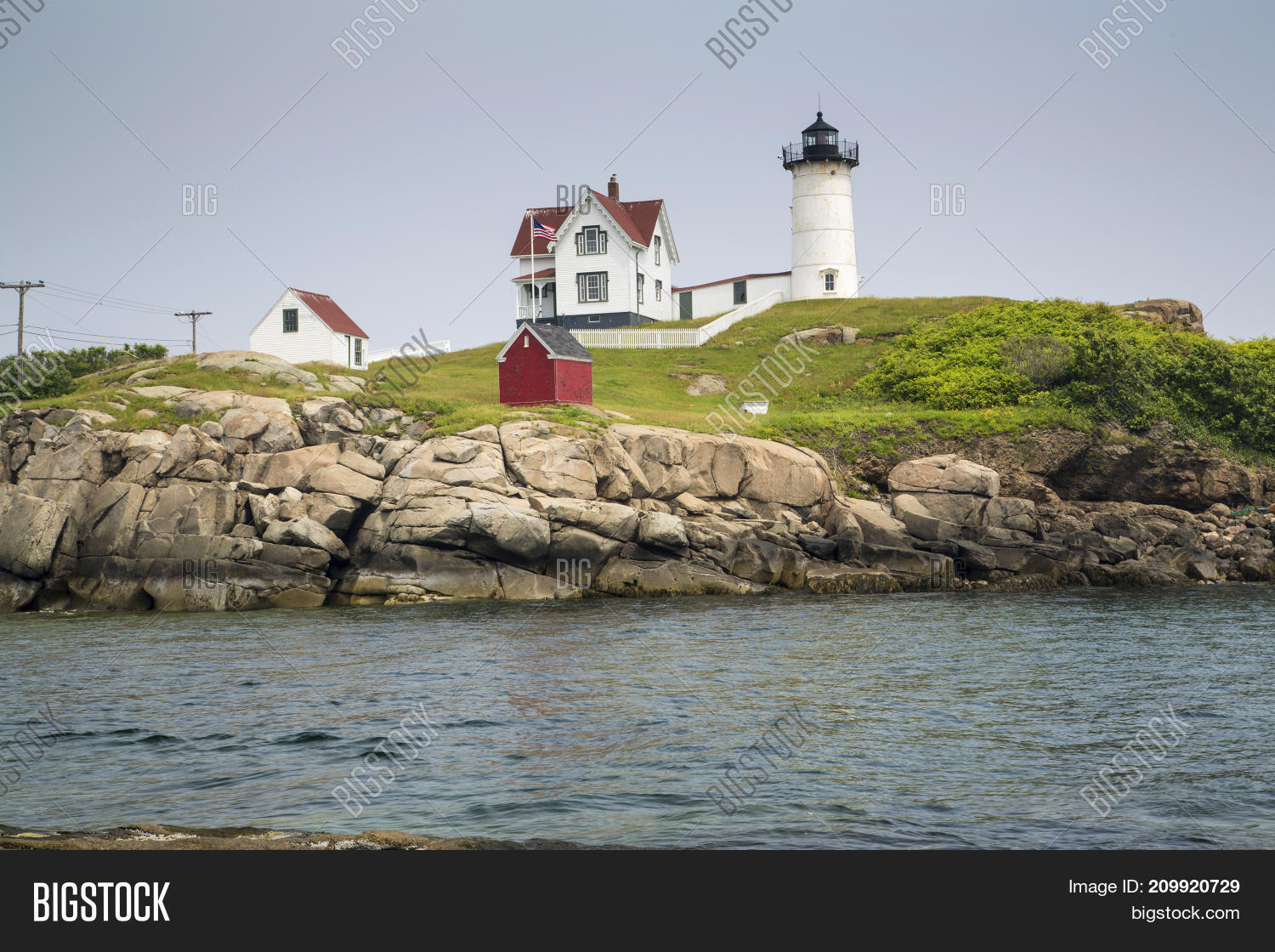 Nubble Lighthouse On Image & Photo (Free Trial) | Bigstock