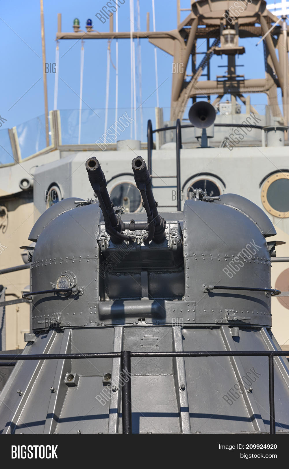 Machine Gun On Vessel Image & Photo (Free Trial) | Bigstock