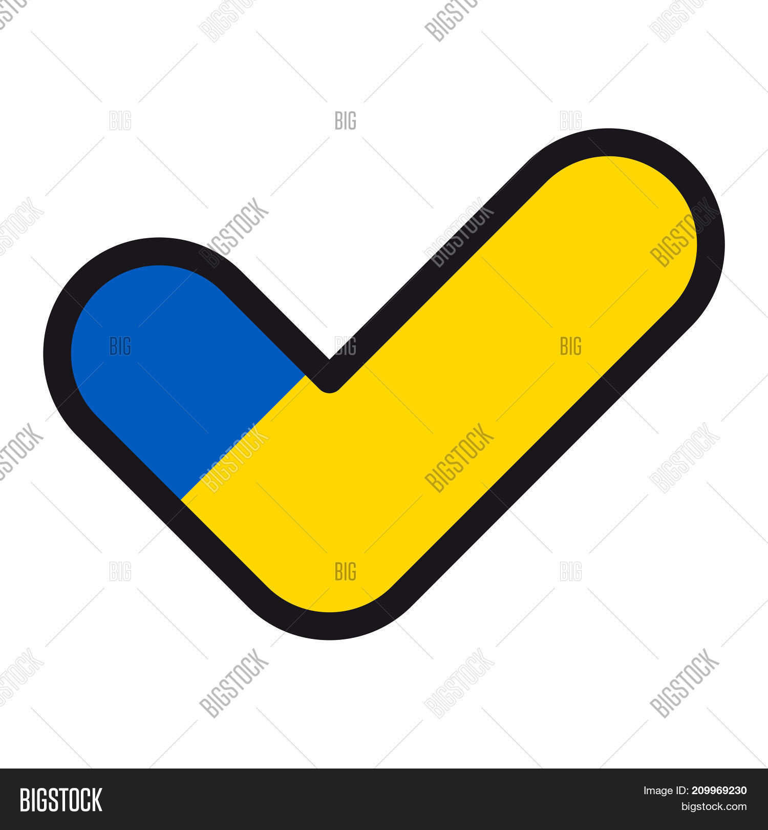 Flag Ukraine Shape Image & Photo (Free Trial) | Bigstock