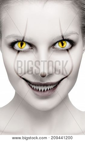 Scary Female Face Image & Photo (Free Trial) | Bigstock