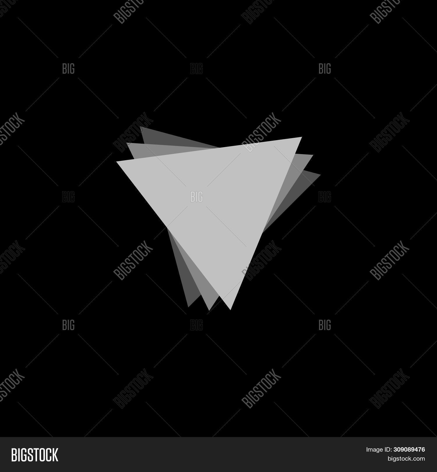 Triangle Paper 3d Vector & Photo (Free Trial) | Bigstock