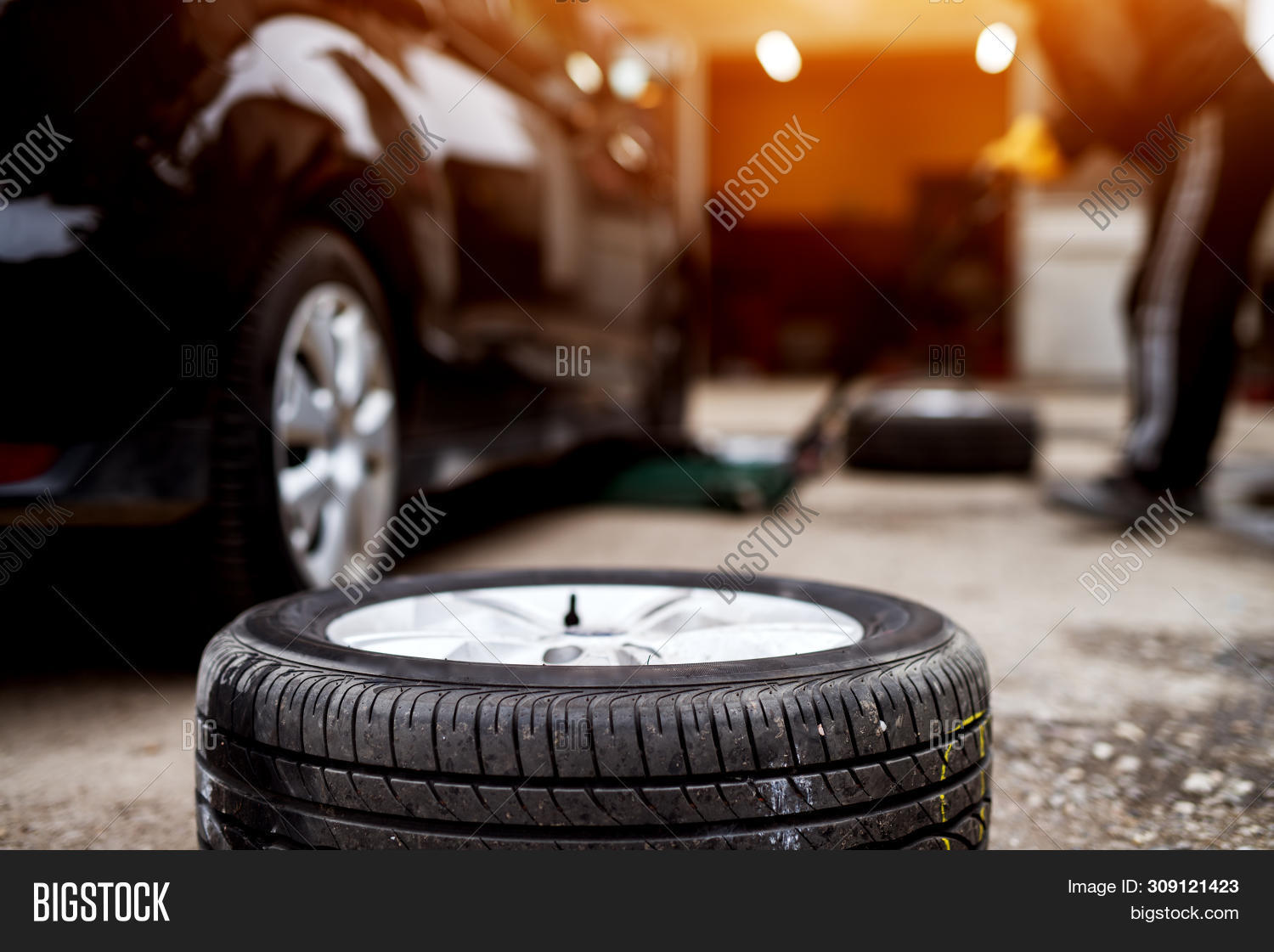 New Tire Laying On Image & Photo (Free Trial) | Bigstock