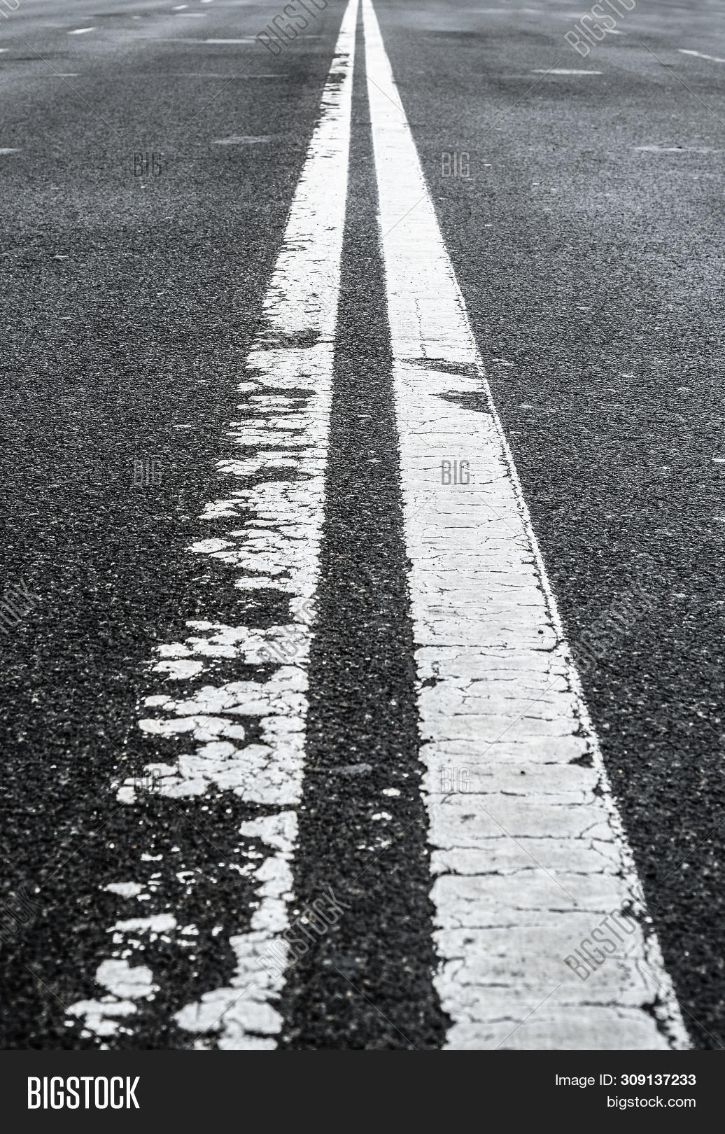 Asphalted Road Two Image & Photo (Free Trial) | Bigstock