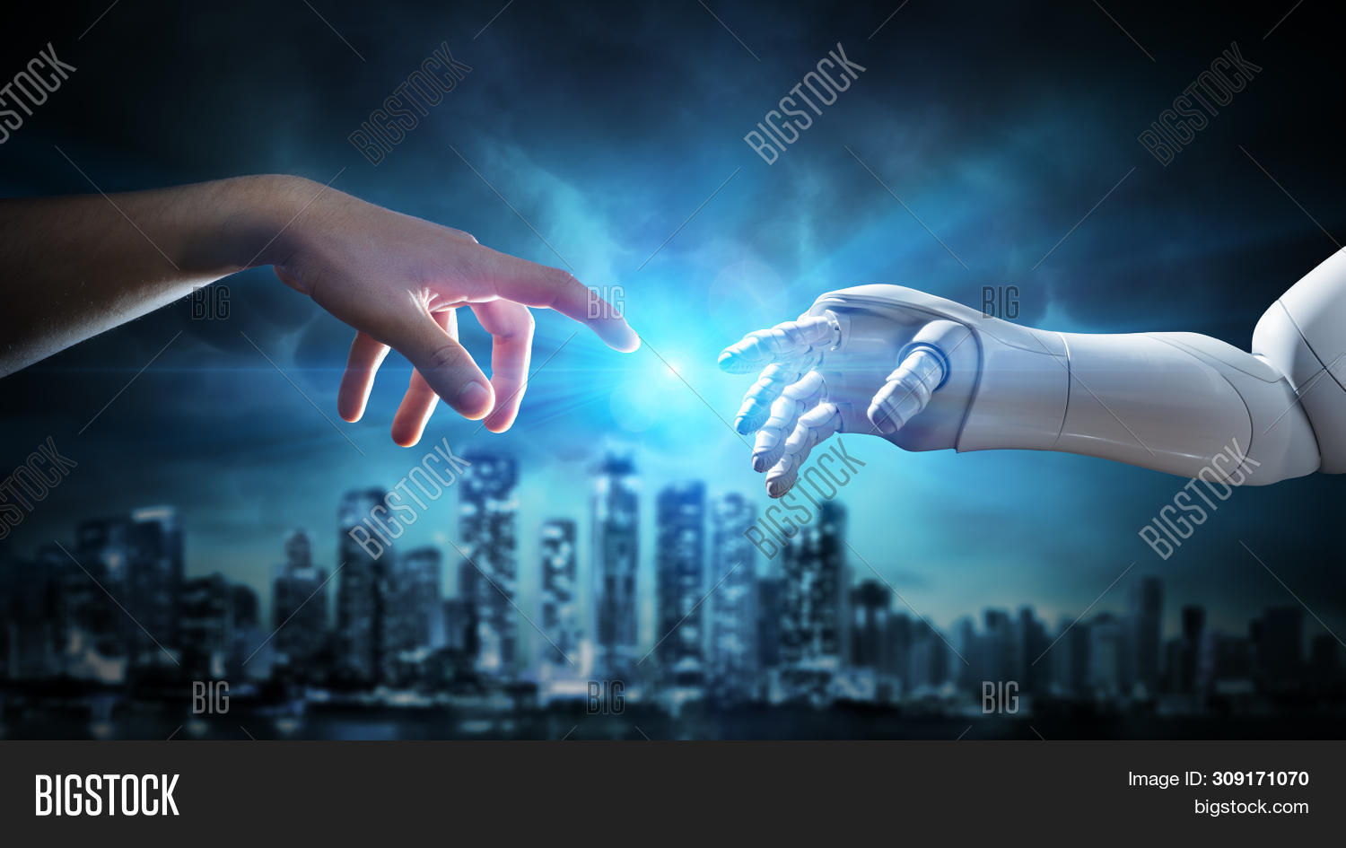 Human Robotic Hand Image & Photo (Free Trial) | Bigstock