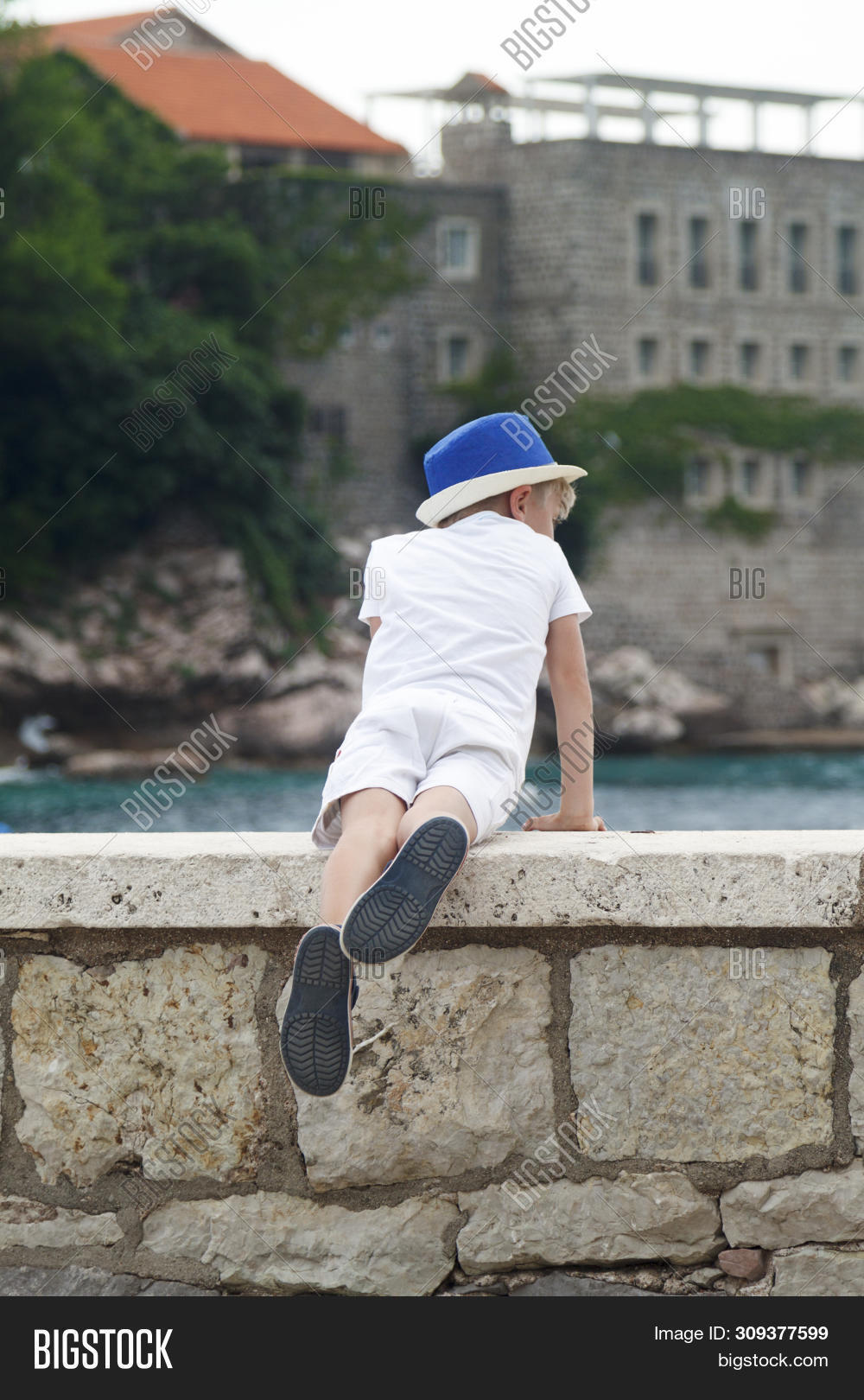 Boy Blue Hat Leaned Image & Photo (Free Trial) | Bigstock