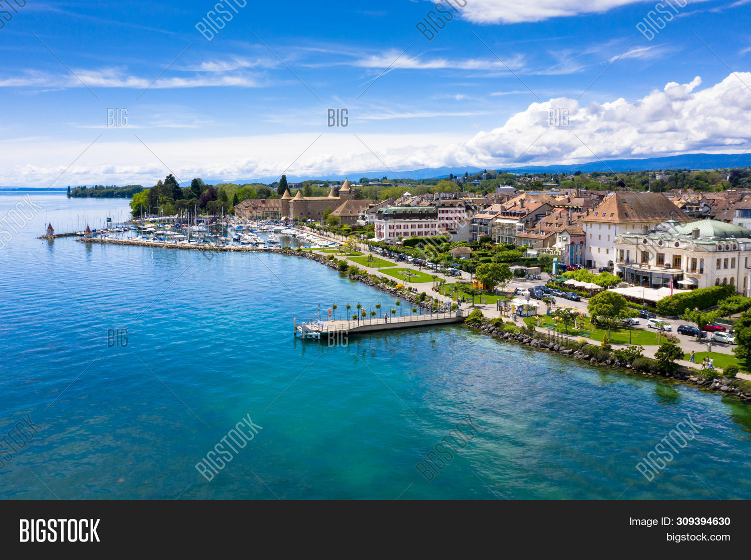 Aerial View Morges Image & Photo (Free Trial) | Bigstock