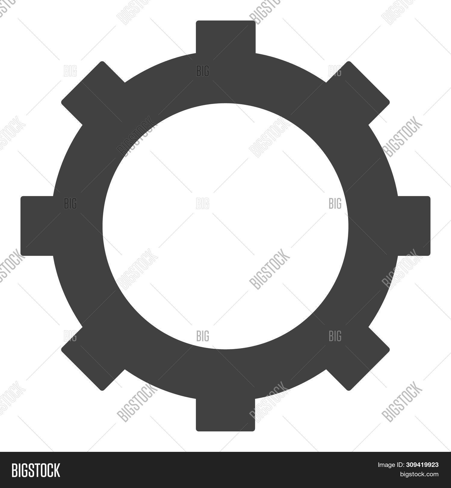 Cog Raster Pictogram. Image & Photo (Free Trial) | Bigstock