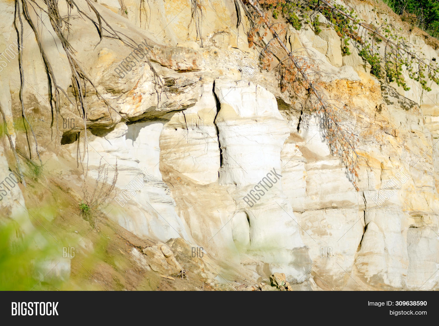 Clay Cliff By River Image & Photo (Free Trial) | Bigstock