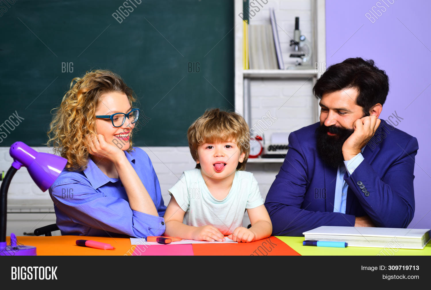 Parents Encouraging Image & Photo (Free Trial) | Bigstock