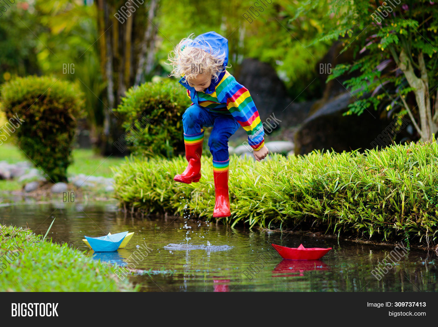 Child Paper Boat Image & Photo (Free Trial) | Bigstock