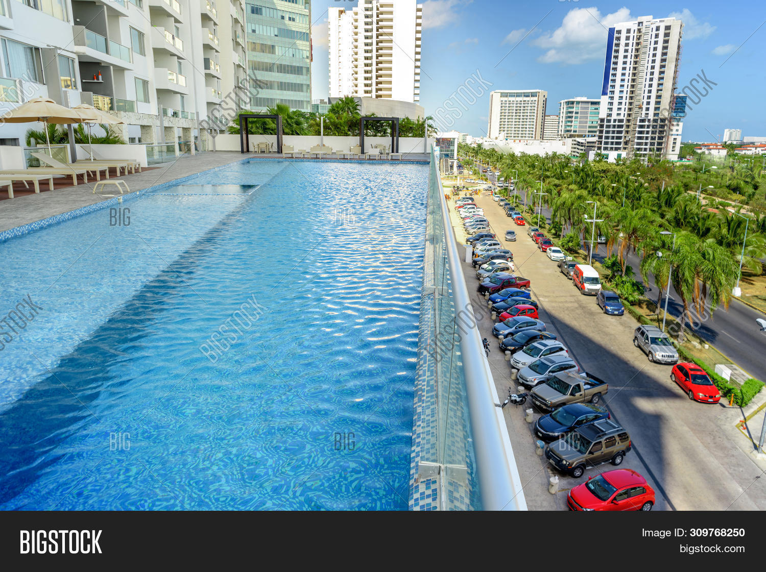 Top View Pools On Roof Image & Photo (Free Trial) | Bigstock
