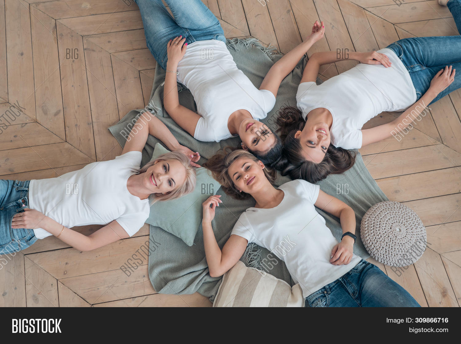Top View Young Happy Image & Photo (Free Trial) | Bigstock
