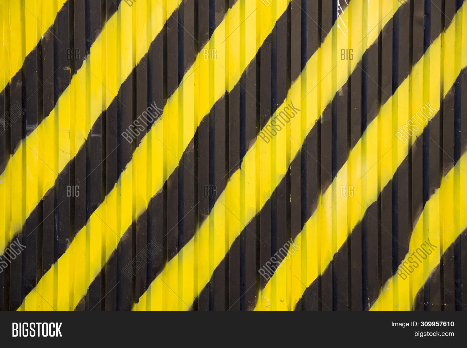 Metal Wall Yellow Image & Photo (Free Trial) | Bigstock