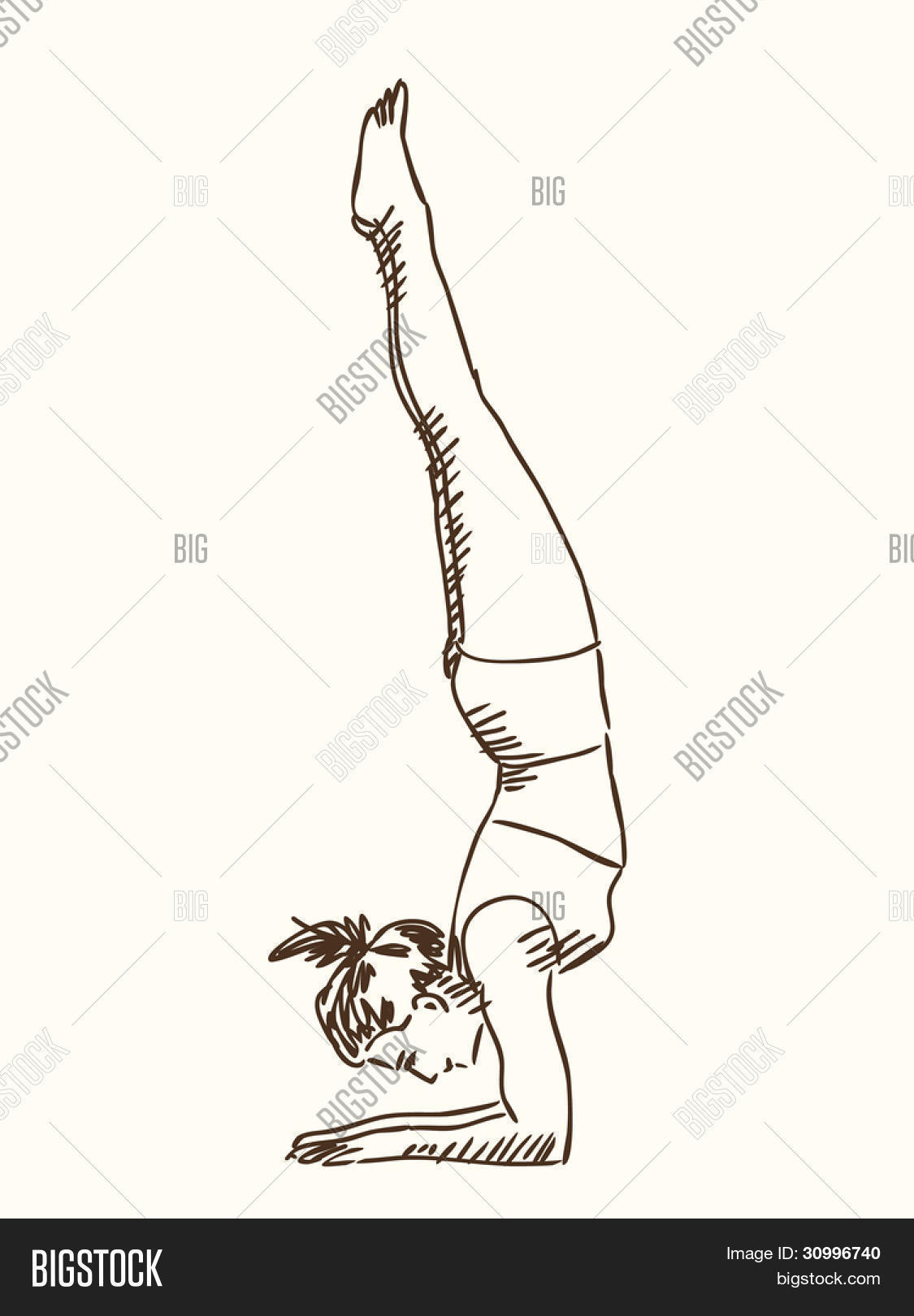 Hand Drawn Yoga Vector & Photo (Free Trial) | Bigstock