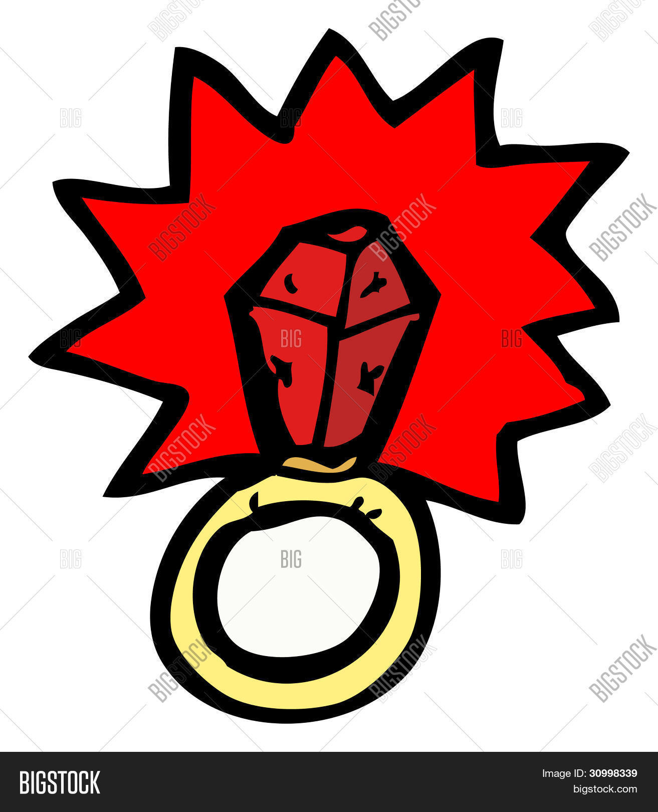 Cartoon Ruby Ring Image & Photo (Free Trial) | Bigstock