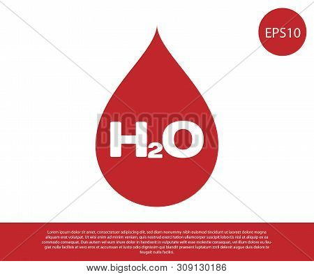 Red Water Drop H2o Vector & Photo (Free Trial) | Bigstock