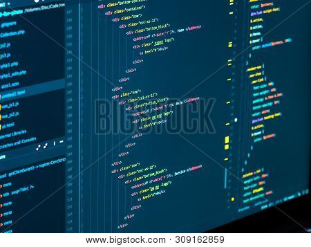 Closeup Coding On Image & Photo (Free Trial) | Bigstock