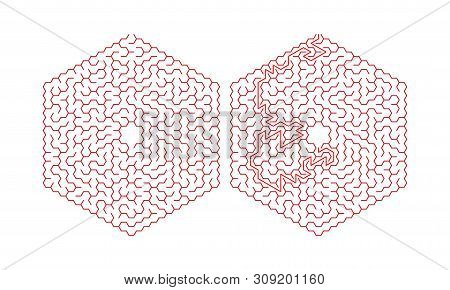 Hexagonal Labyrinth Image & Photo (Free Trial) | Bigstock