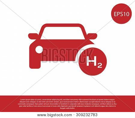 Red Hydrogen Car Icon Vector & Photo (Free Trial) | Bigstock