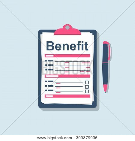 Benefit Concept. Vector & Photo (Free Trial) | Bigstock