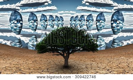 Surrealism. Green Tree Image & Photo (Free Trial) | Bigstock
