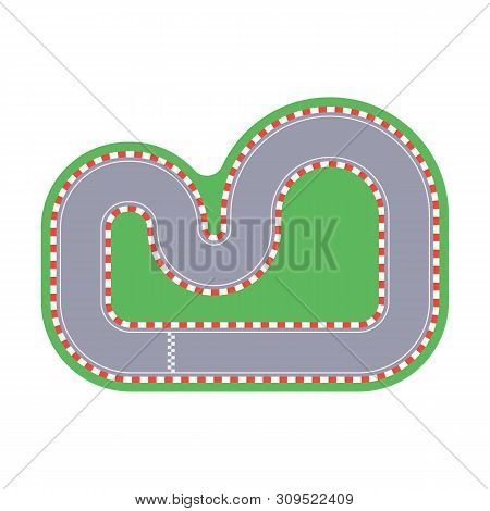 Race Track Top View. Vector & Photo (Free Trial) | Bigstock