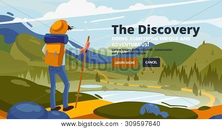 Adventure Banner Vector & Photo (Free Trial) | Bigstock