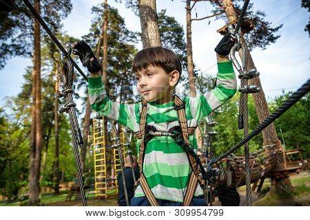 Boy Climbs High Wire Image & Photo (Free Trial) | Bigstock