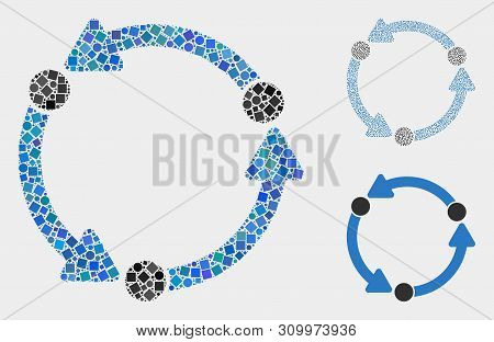 Mosaic Dot Rotation Vector & Photo (Free Trial) | Bigstock