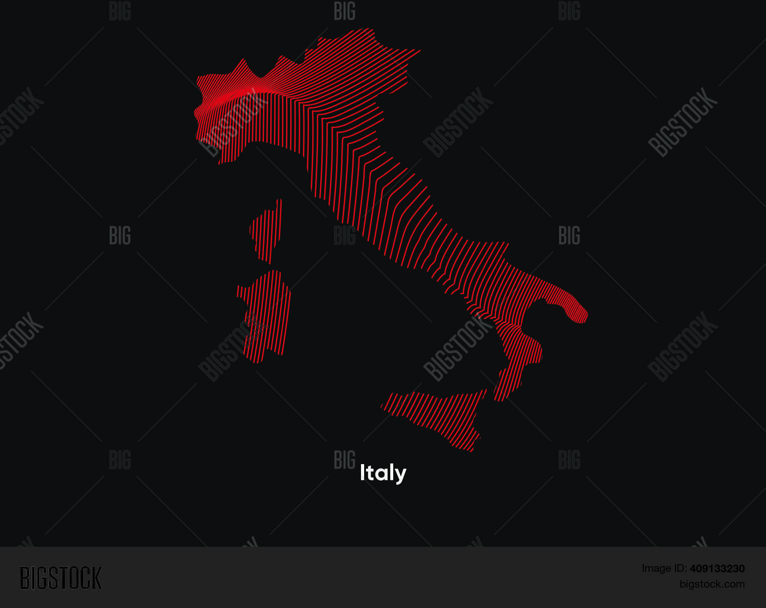 Dynamic Line Wave Map Vector & Photo (Free Trial) | Bigstock