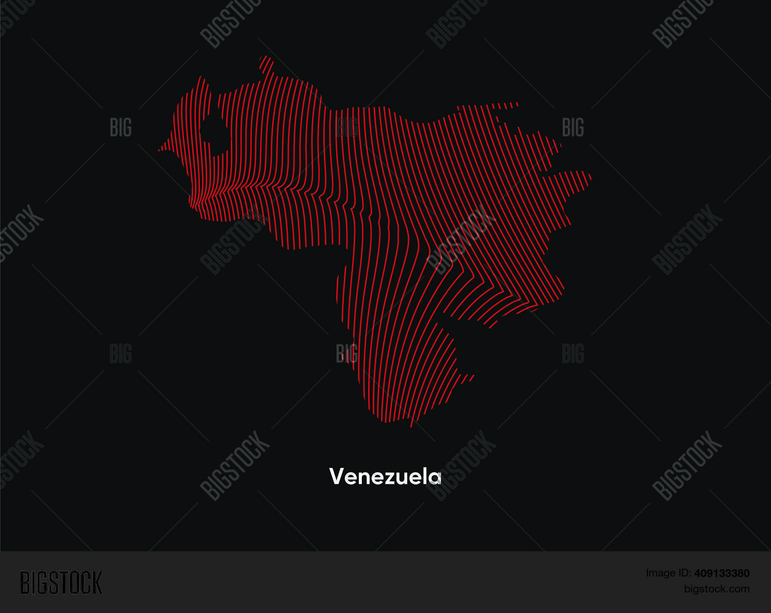 Dynamic Line Wave Map Vector & Photo (Free Trial) | Bigstock