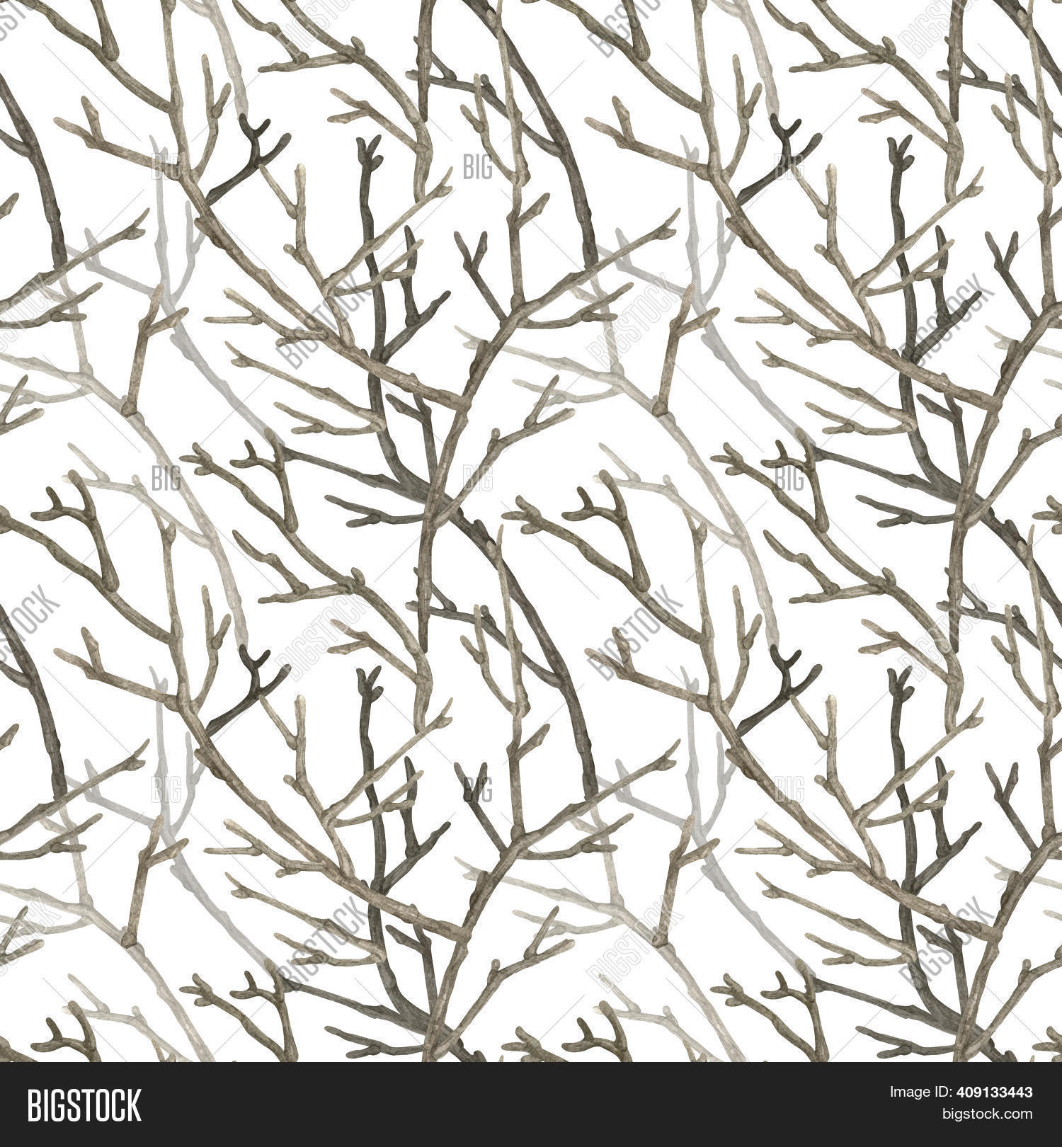Seamless Pattern Tree Image & Photo (Free Trial) | Bigstock