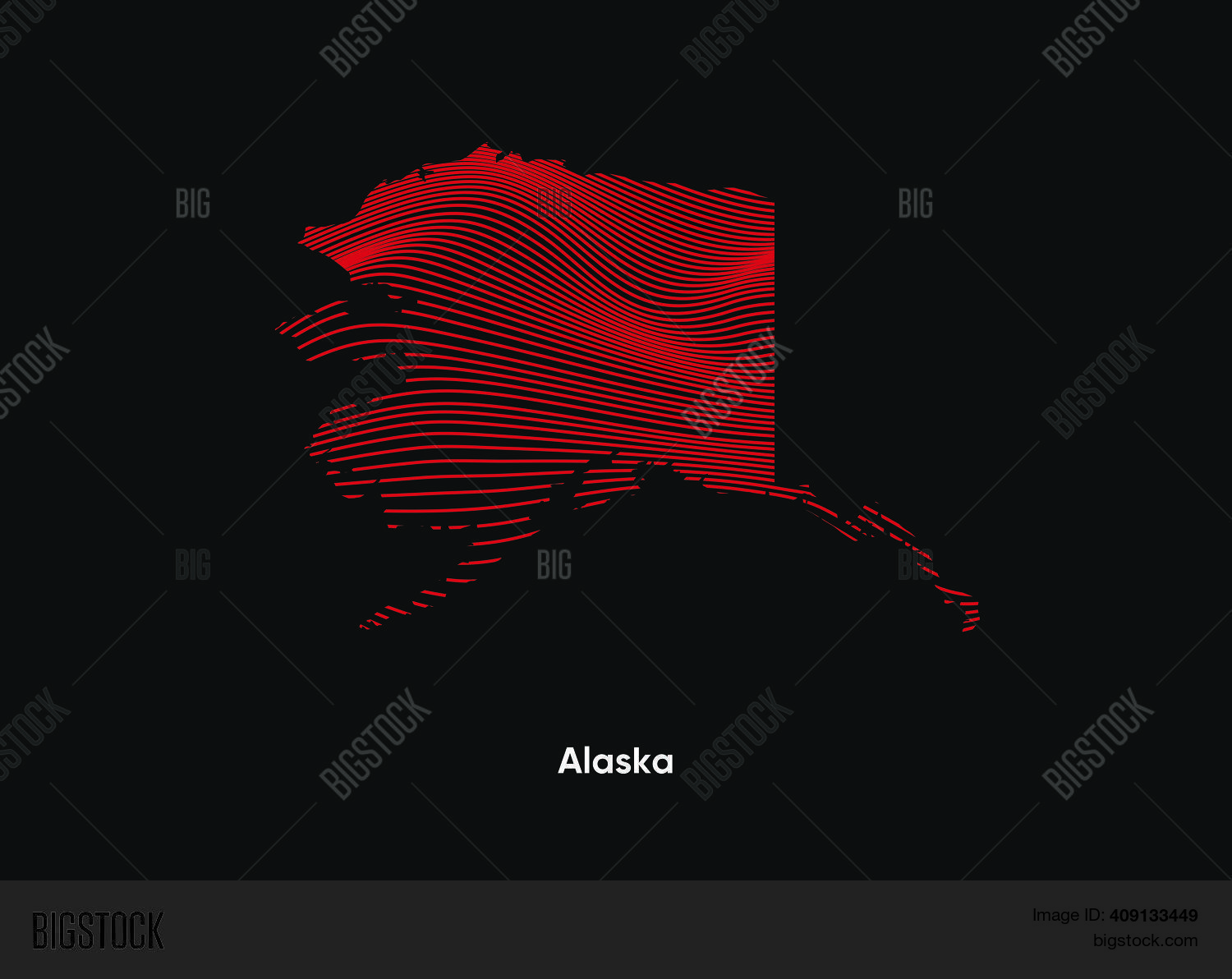 Dynamic Line Wave Map Vector & Photo (Free Trial) | Bigstock