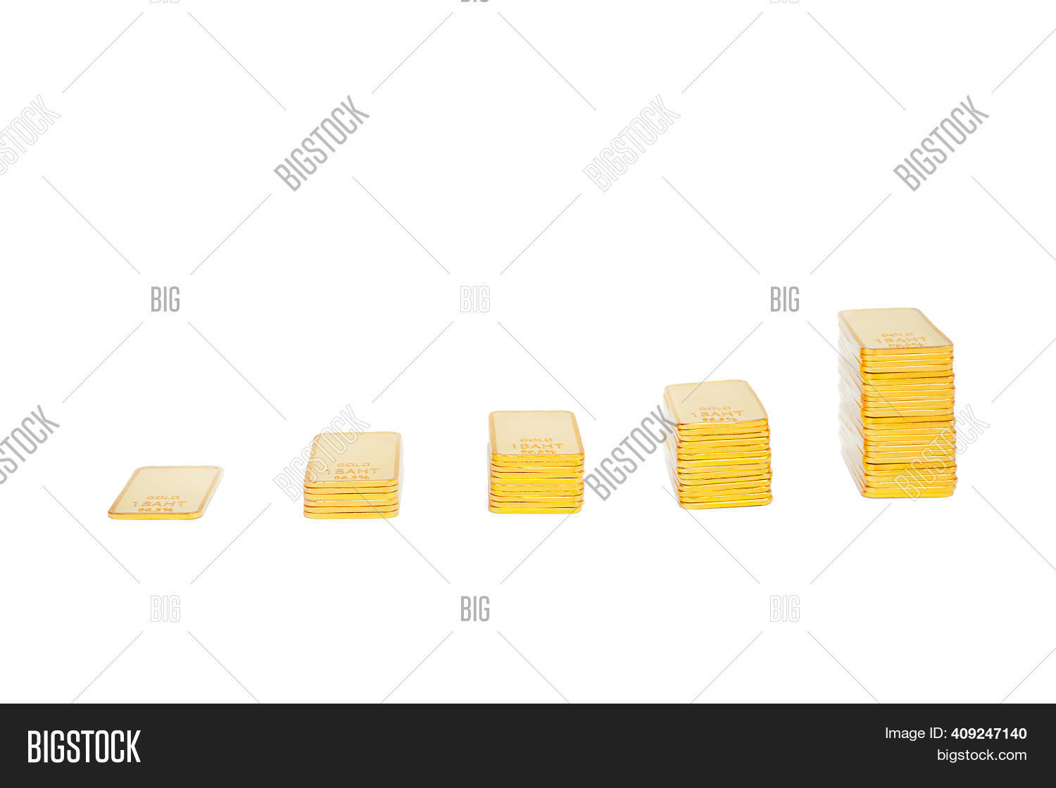Gold Bars Ladder Image & Photo (Free Trial) | Bigstock