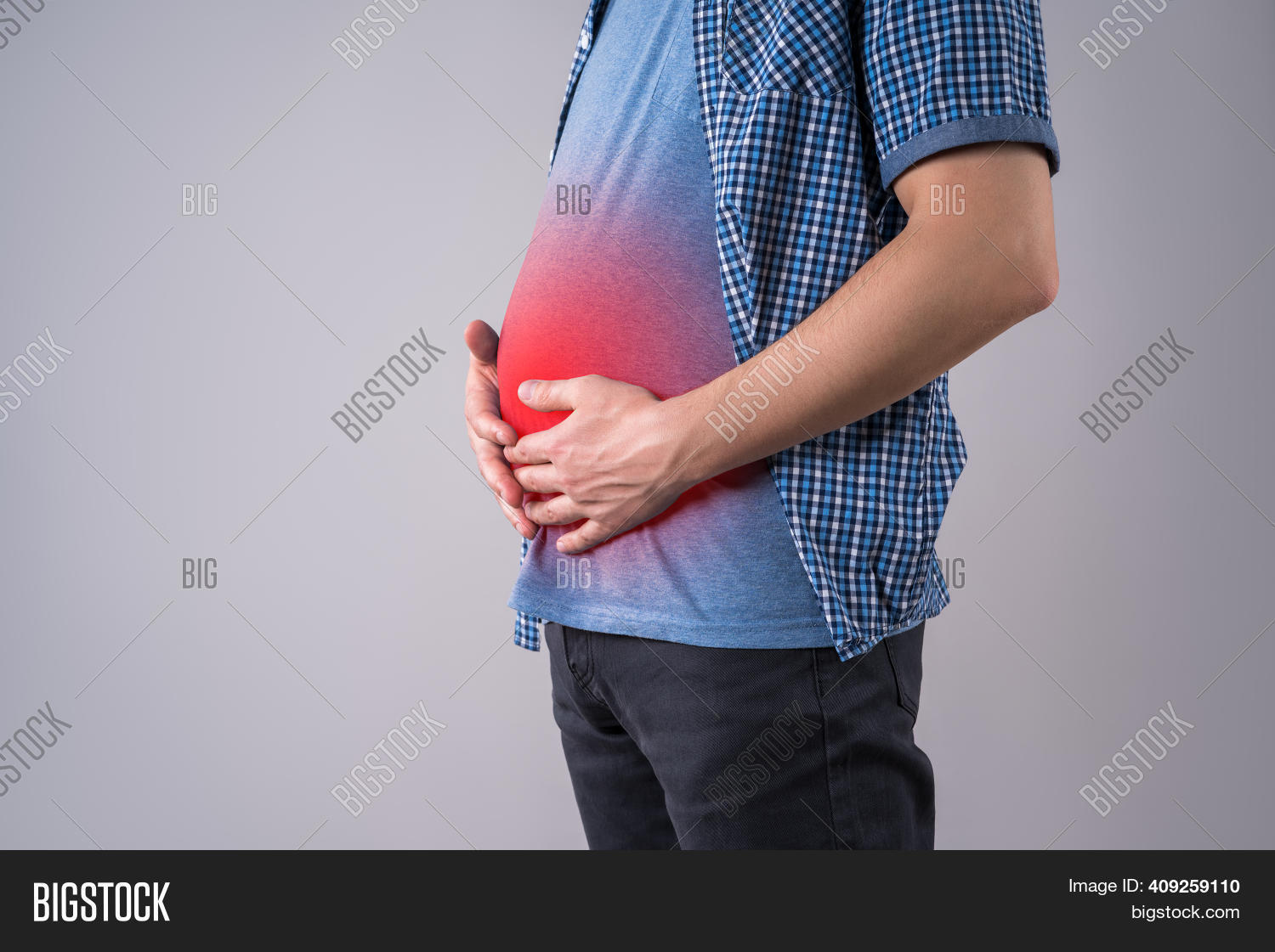 Fat Man Bloating Image & Photo (Free Trial) | Bigstock