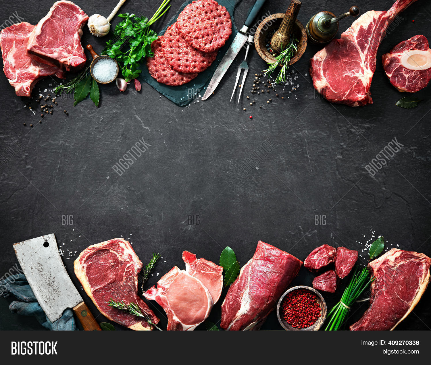 Variety Raw Cuts Meat Image & Photo (Free Trial) | Bigstock