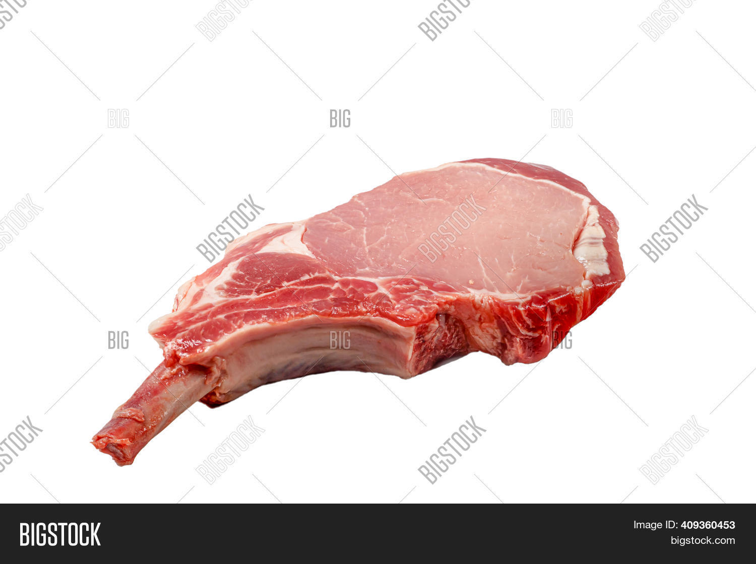 Tomahawk Raw Steak On Image & Photo (Free Trial) | Bigstock