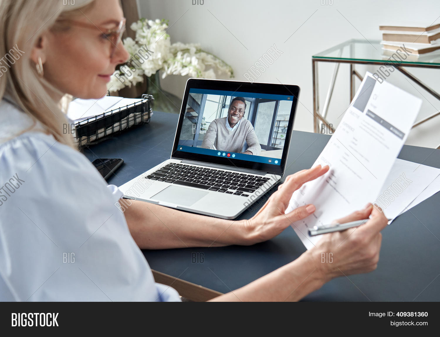 Female Hr Reading Cv Image & Photo (Free Trial) | Bigstock