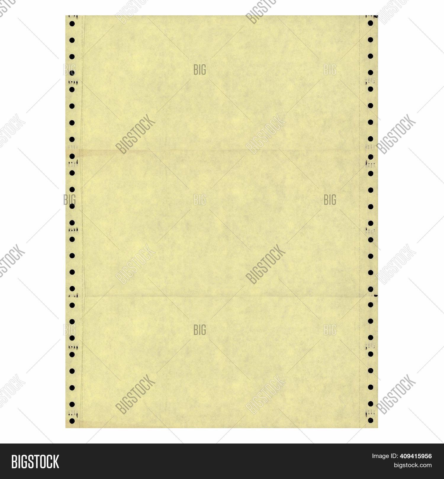 Continuous Form Paper Image & Photo (Free Trial) | Bigstock