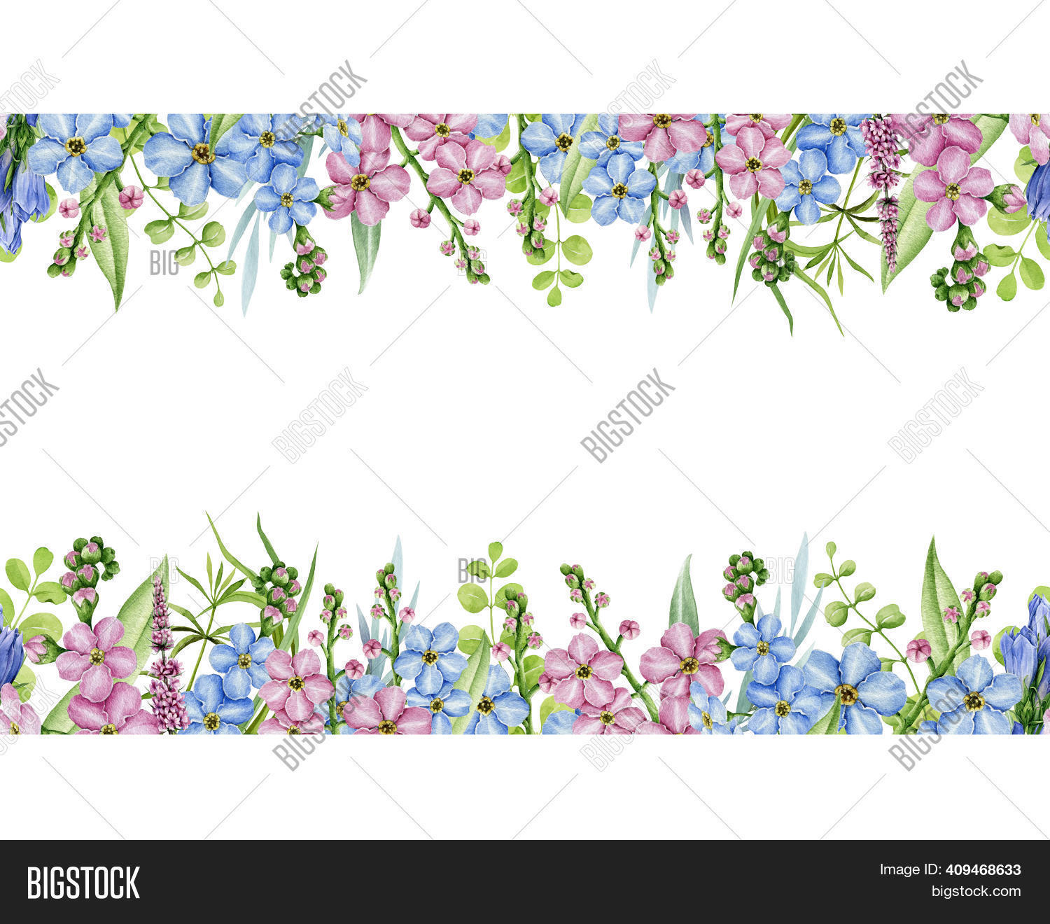 Floral Seamless Border Image & Photo (Free Trial) | Bigstock