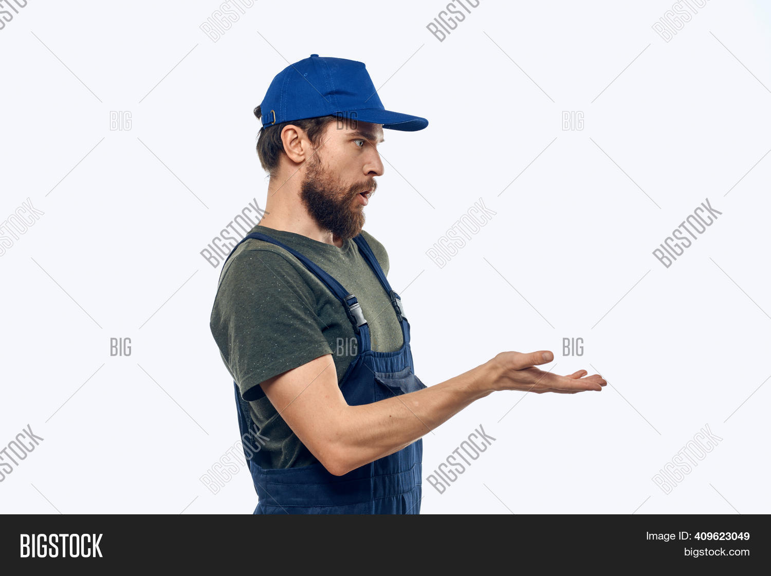 Man Work Uniform Blue Image & Photo (Free Trial) | Bigstock