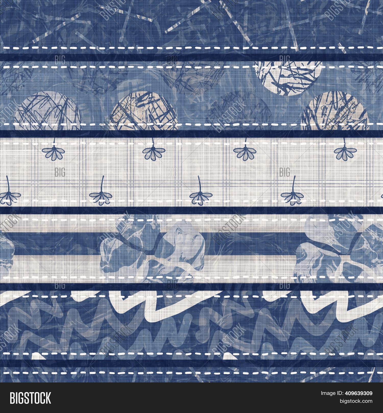 Denim Blue Patchwork Image & Photo (Free Trial) | Bigstock