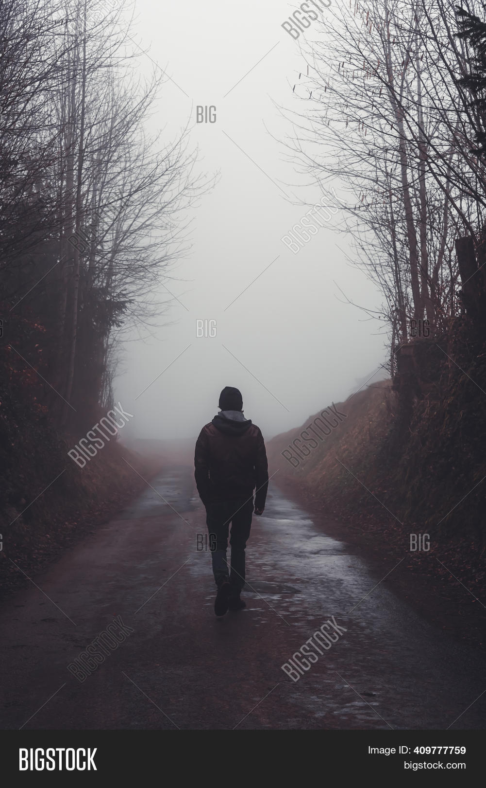 Man Walking Alone On Image & Photo (Free Trial) | Bigstock