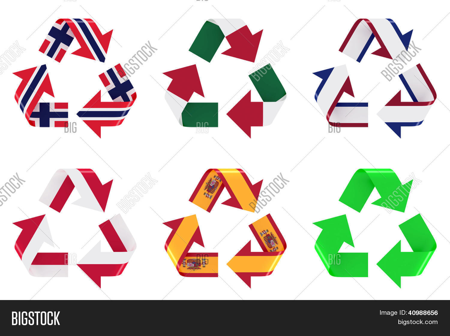 Recycling Symbol Flags Image & Photo (Free Trial) | Bigstock